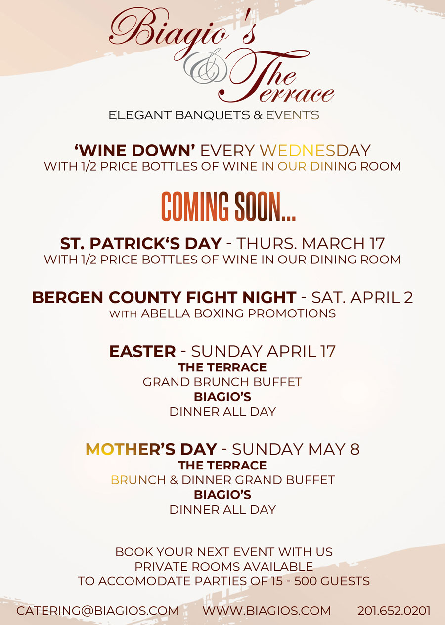Biagios | Catering Hall, Banquet Hall, Wedding Venue, Paramus, Bergen ...